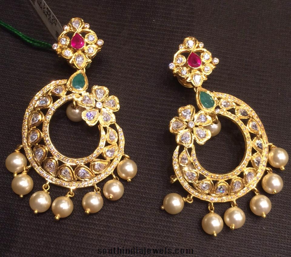 Latest Gold Earrings Design 2015 South India Jewels